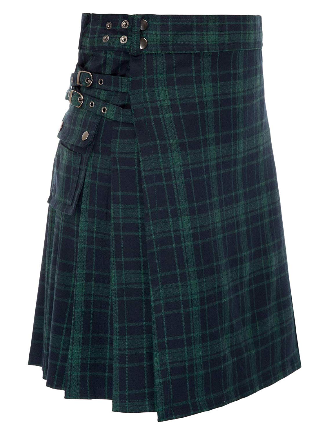 Mens Traditional Highland Scottish Kilt Tartan Utility Kilt - Ayaan ...